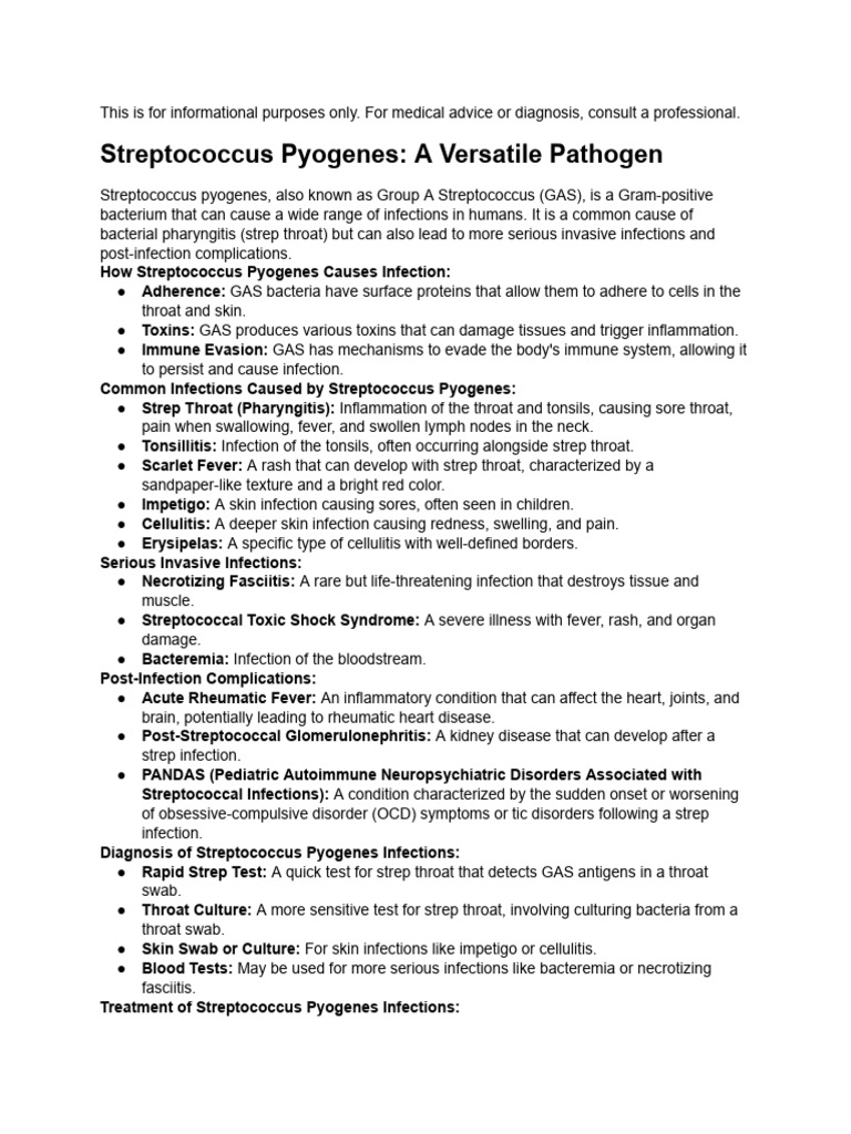 Streptococcus Pyogenes | PDF | Streptococcus | Immunology