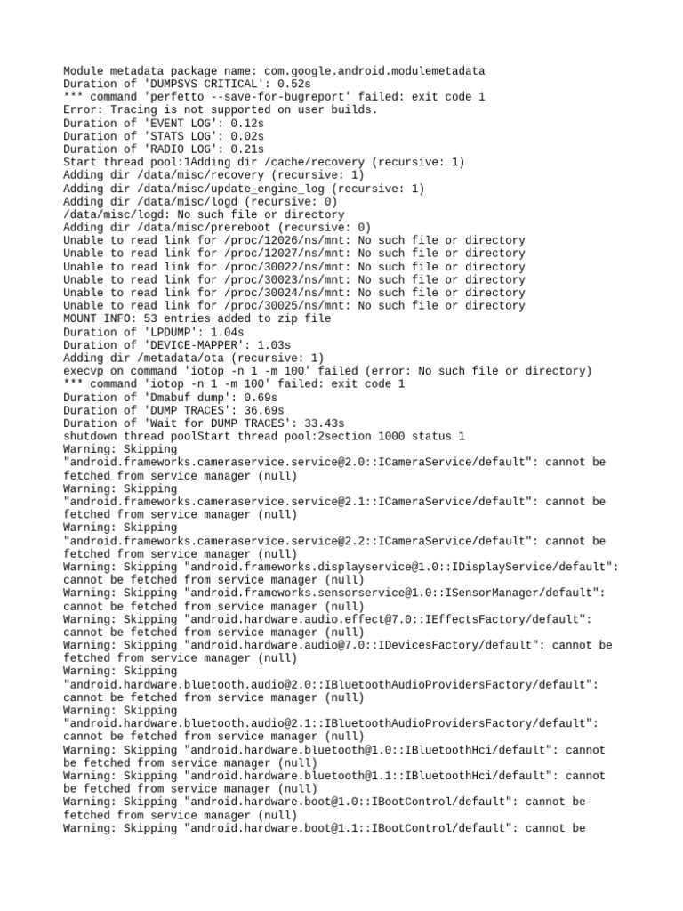 bugreport-RMX3627-SP1A.210812.016-2023-11-23-18-26-03-dumpstate_log-29561 | PDF | Software ...