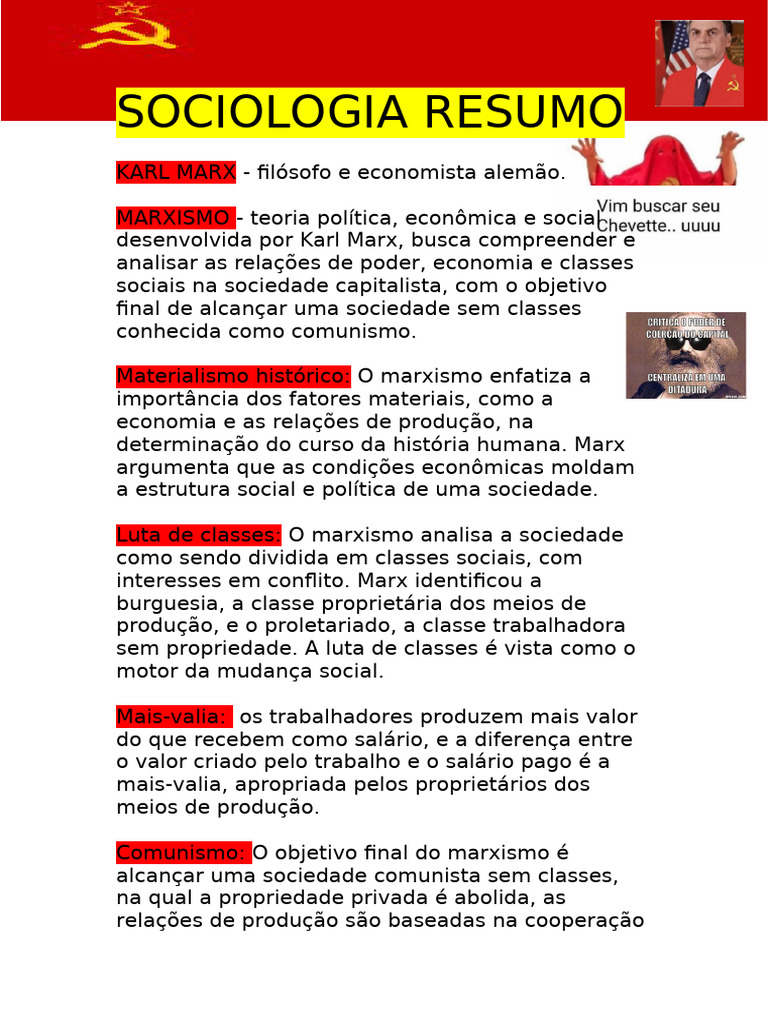 Marxismo: Teorias e Conceitos Fundamentais | PDF | Marxismo | Comunismo