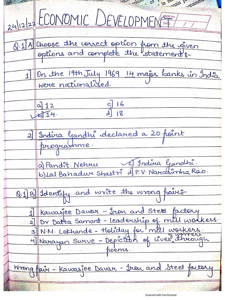 Class 9 Civics Economic Development | PDF