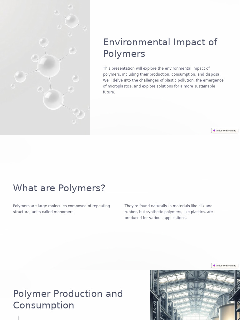 Environmental Impact of Polymers Explained | PDF | Recycling | Plastic