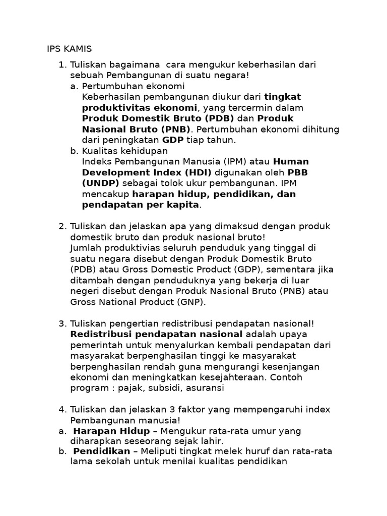 Ips Kamis | PDF
