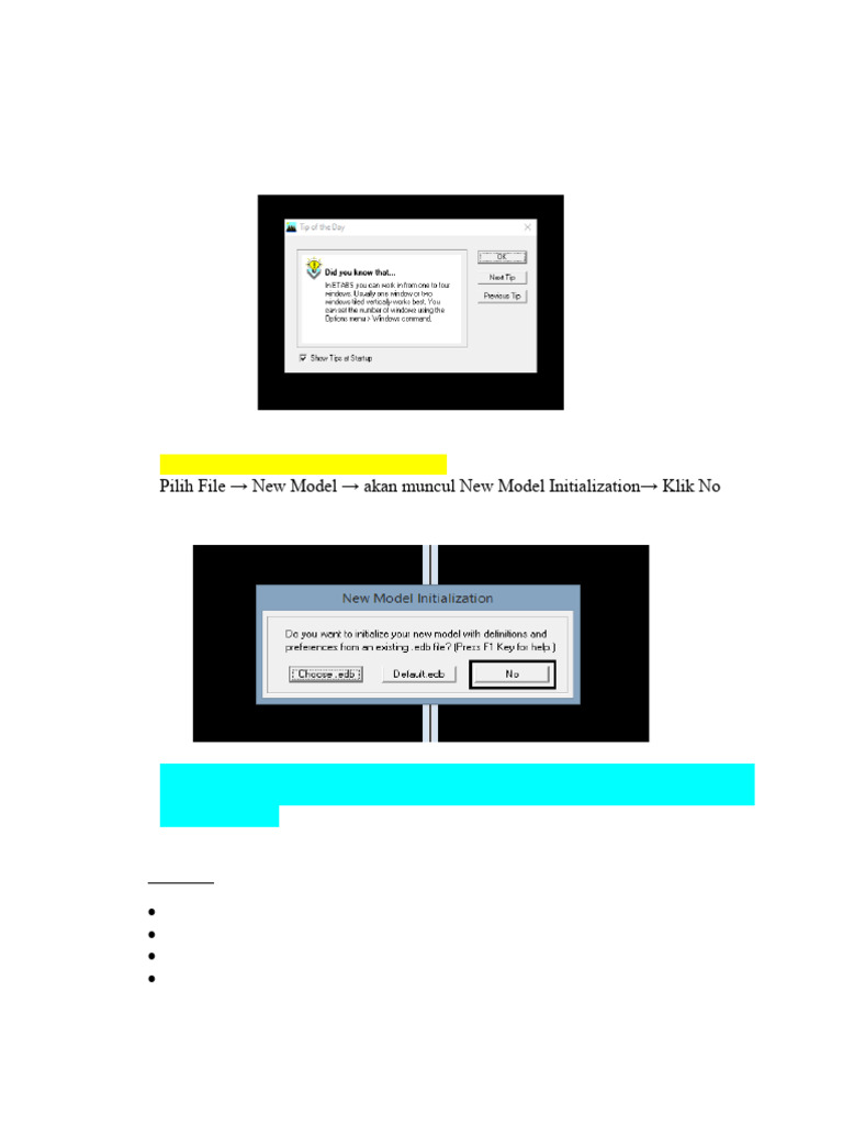 Langkah-Langkah Pemodelan Etabs | PDF