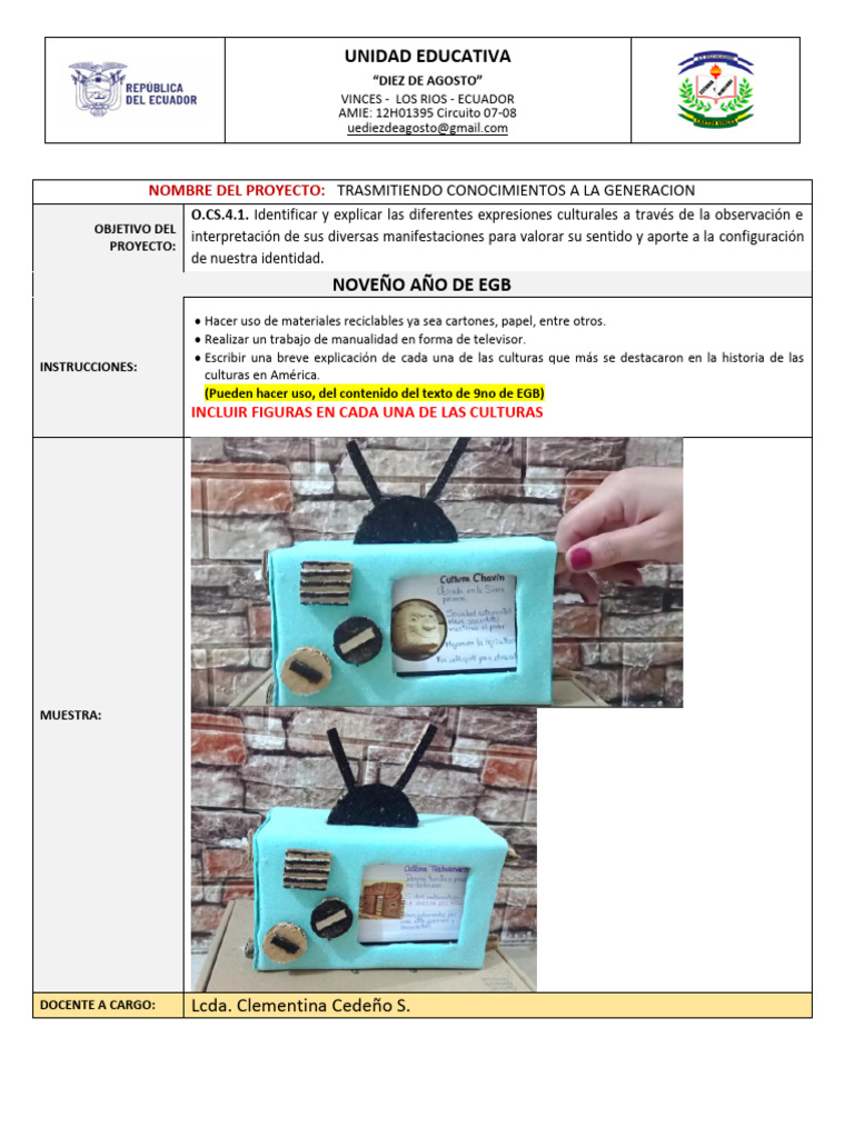 Proyecto Segundo Trimestre - Estudios Sociales - Noveno | PDF