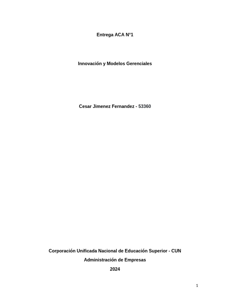 Entrega ACA | PDF | Sistema de manejo de calidad | Calidad (comercial)