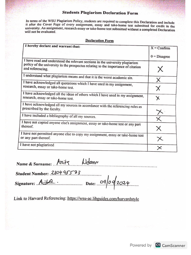 230495583 ELT15W2 BCC Assignment Declaration Form | PDF