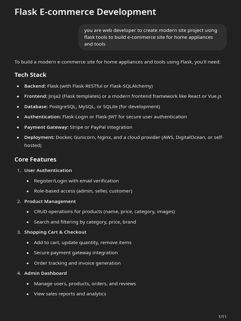 Flask E-Commerce Development | PDF | Databases | Superuser