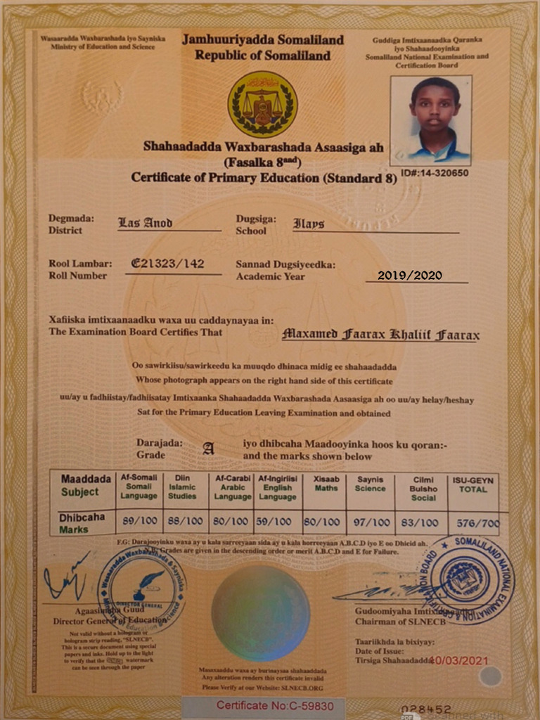 Somaliland Cer 8 | PDF