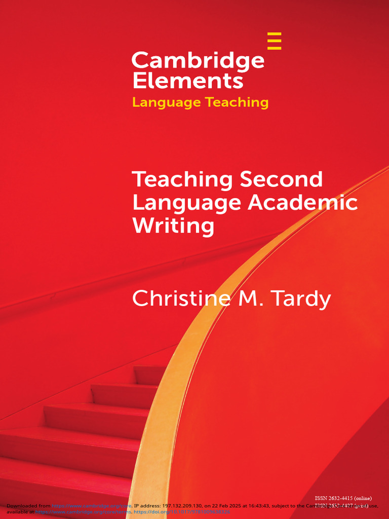 Teaching Second Language Academic Writing | PDF | Teachers | Pedagogy