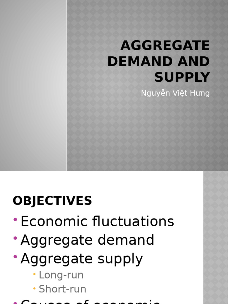 8 - Aggregate Supply and Demand | PDF | Business Cycle | Recession