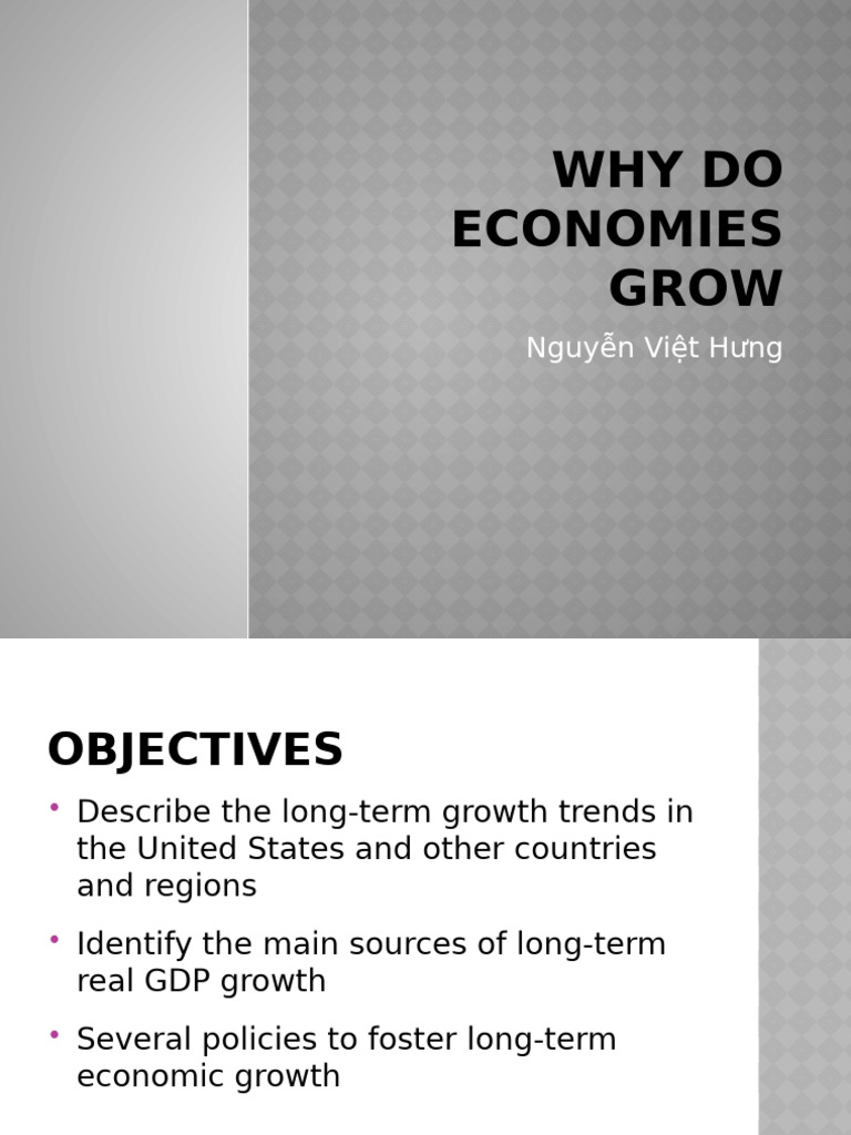 5 - Why Do Economies Grow | PDF | Economic Growth | Labour Economics