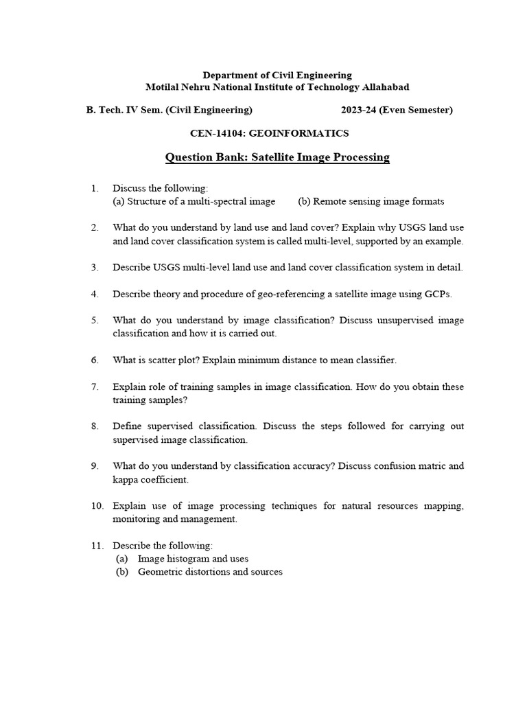 2025 Ques-Bank Unit-2 CEN-14104 | PDF