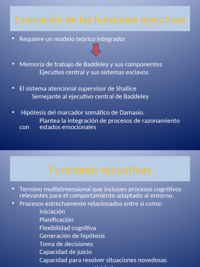 Memoria de Trabajo o Memoria Operativa. Parte II Evaluación | PDF ...