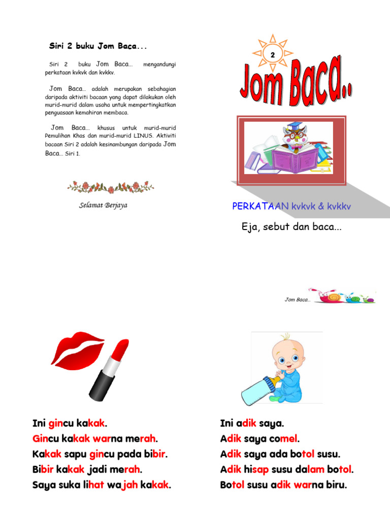 Modul Bacaan Jom Baca Siri 2 | PDF