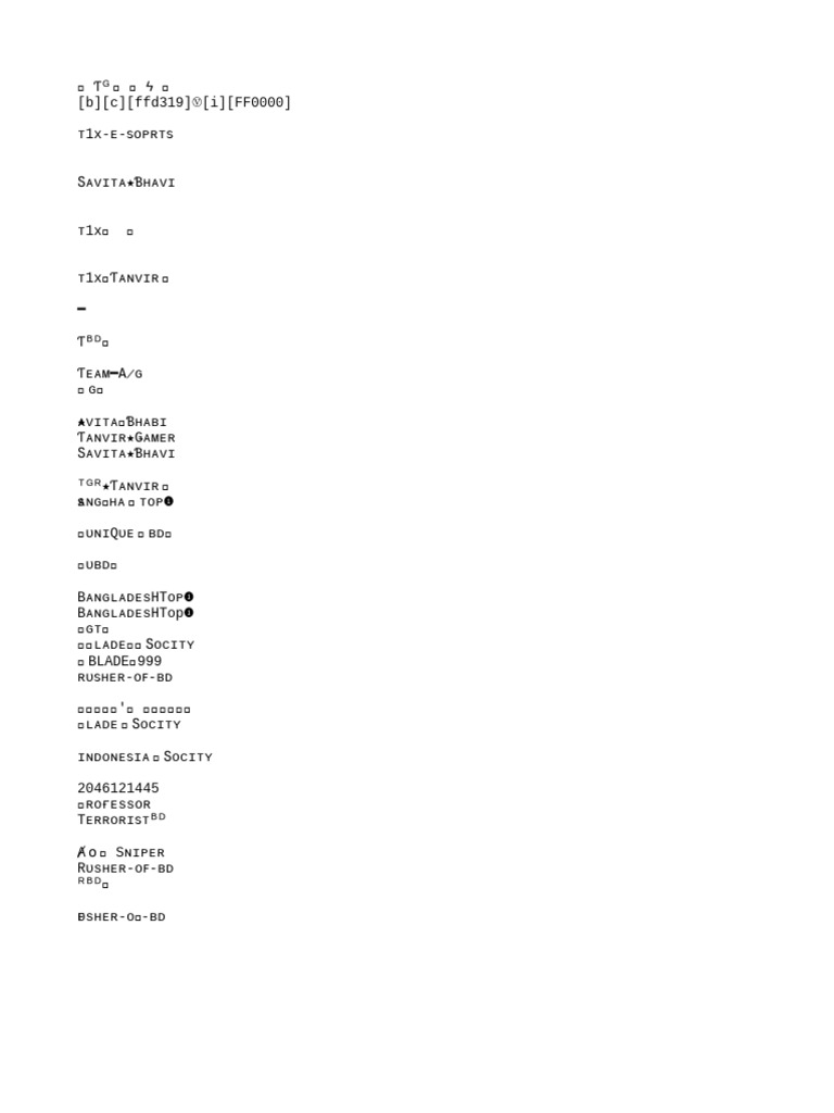 FF Names | PDF