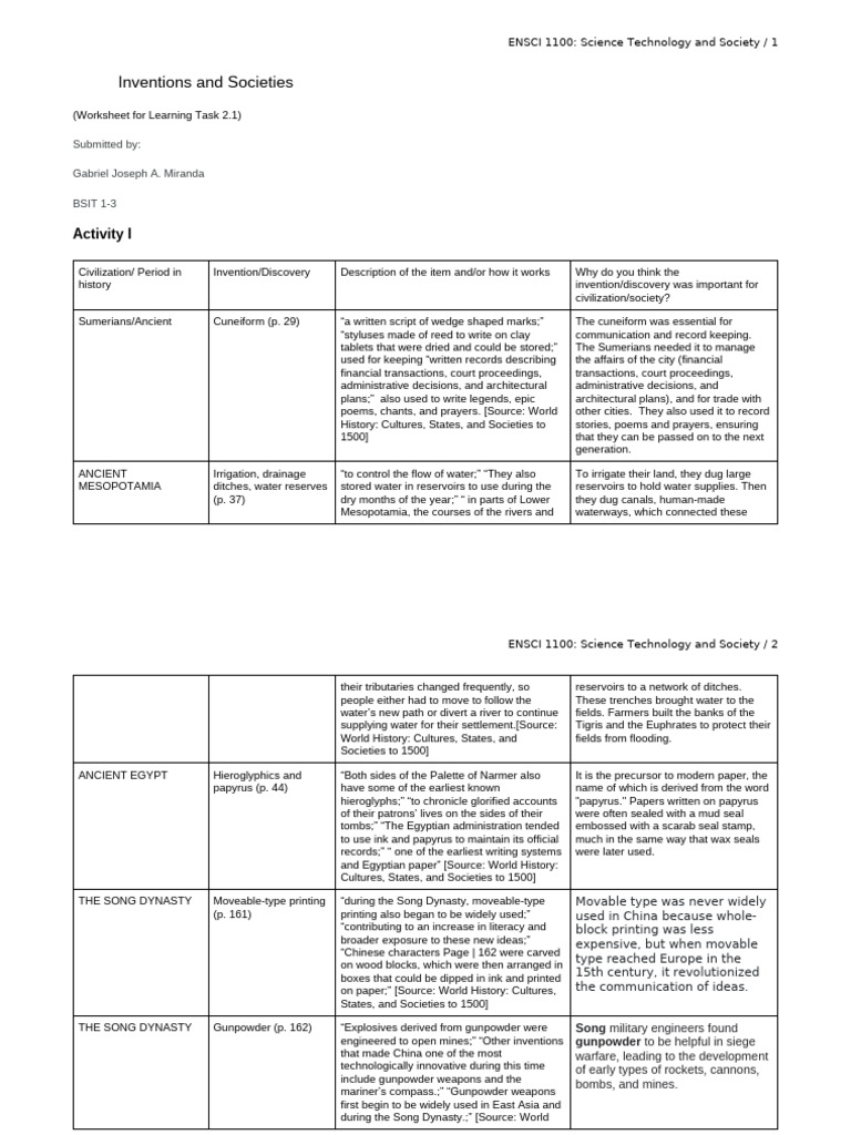 Invention and Societies - Miranda | PDF | Agriculture | Crop Rotation