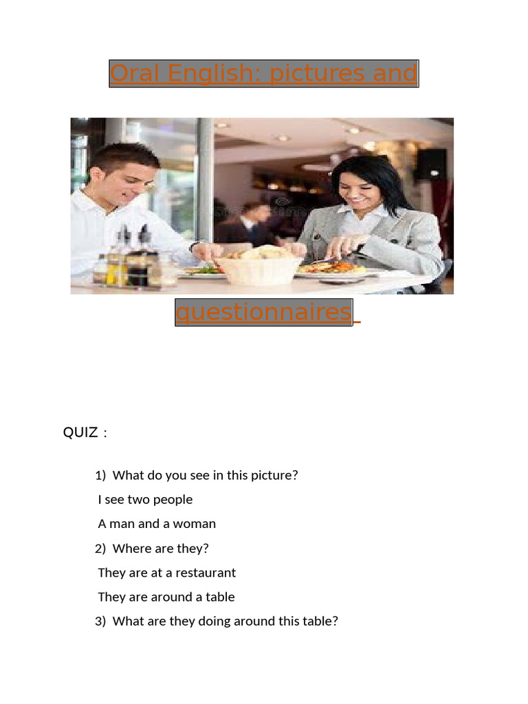 Oral English | PDF