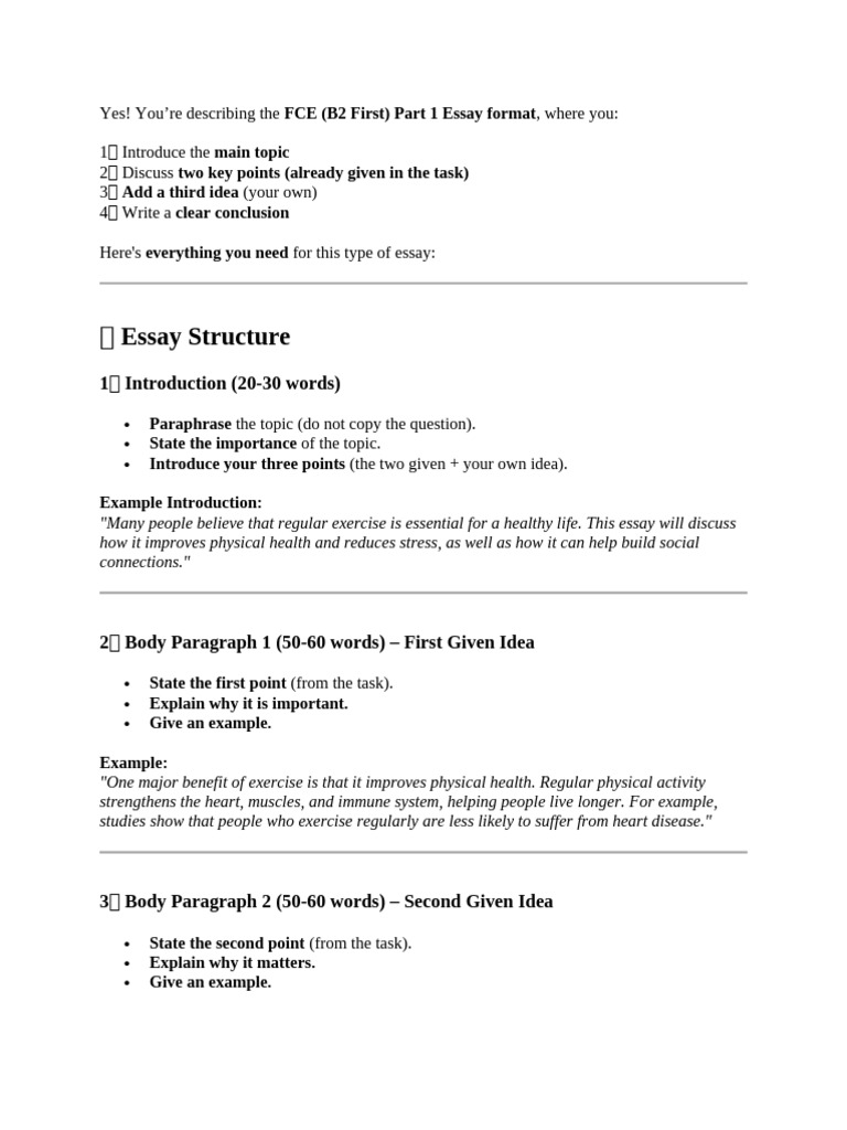 Rules and Tips To Write FCE Essay Tipi 2 | PDF | Multilingualism | Essays