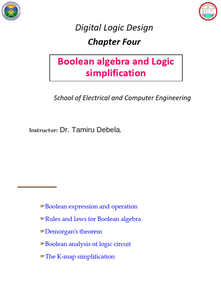 Chapter 4 Boolean Algebra-1 | PDF | Applied Mathematics | Theoretical Computer Science