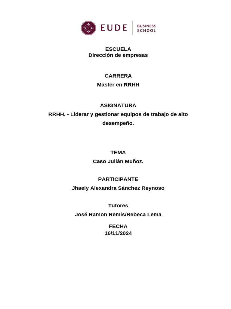 Caso Practico Neumáticos Rapidillo | PDF | Liderazgo | Gestión de ...
