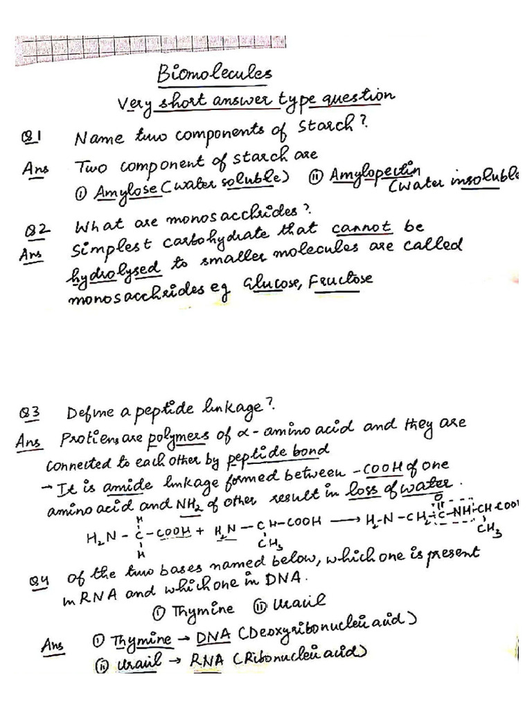 Biomolecules MIQ | PDF