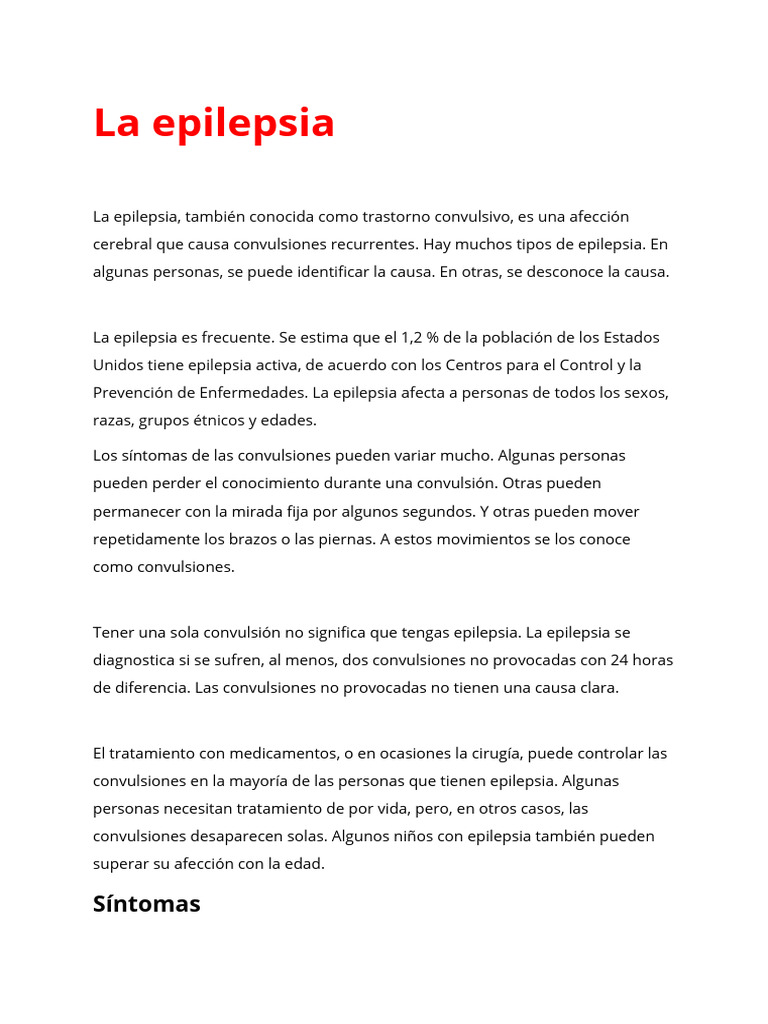 La Epilepsia - 20250219 - 142459 - 0000 | PDF | Epilepsia | Imagen de ...