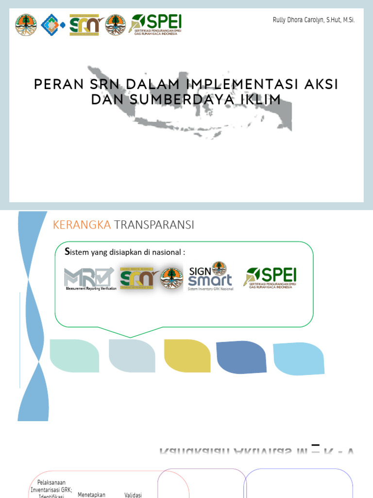 Peran SRN Dalam Implementasi Aksi Dan Sumberdaya Iklim - Fakgeo UGM | PDF