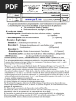 Correction Examen National de Physique Chimie SM 2025 SN-1 | PDF