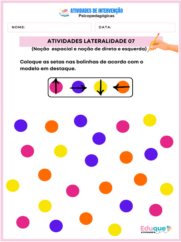 Atividades de Lateralidade e Espaço | PDF