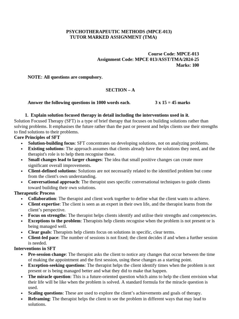 Psychotherapy Techniques Guide | PDF | Psychotherapy | Group Psychotherapy