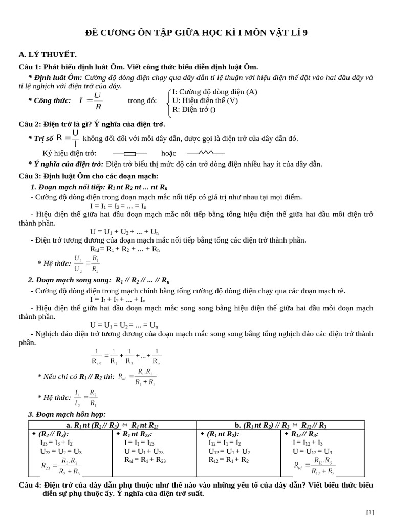 de-cuong-on-tap-giua-ki-1-mon-vat-li-9 | PDF