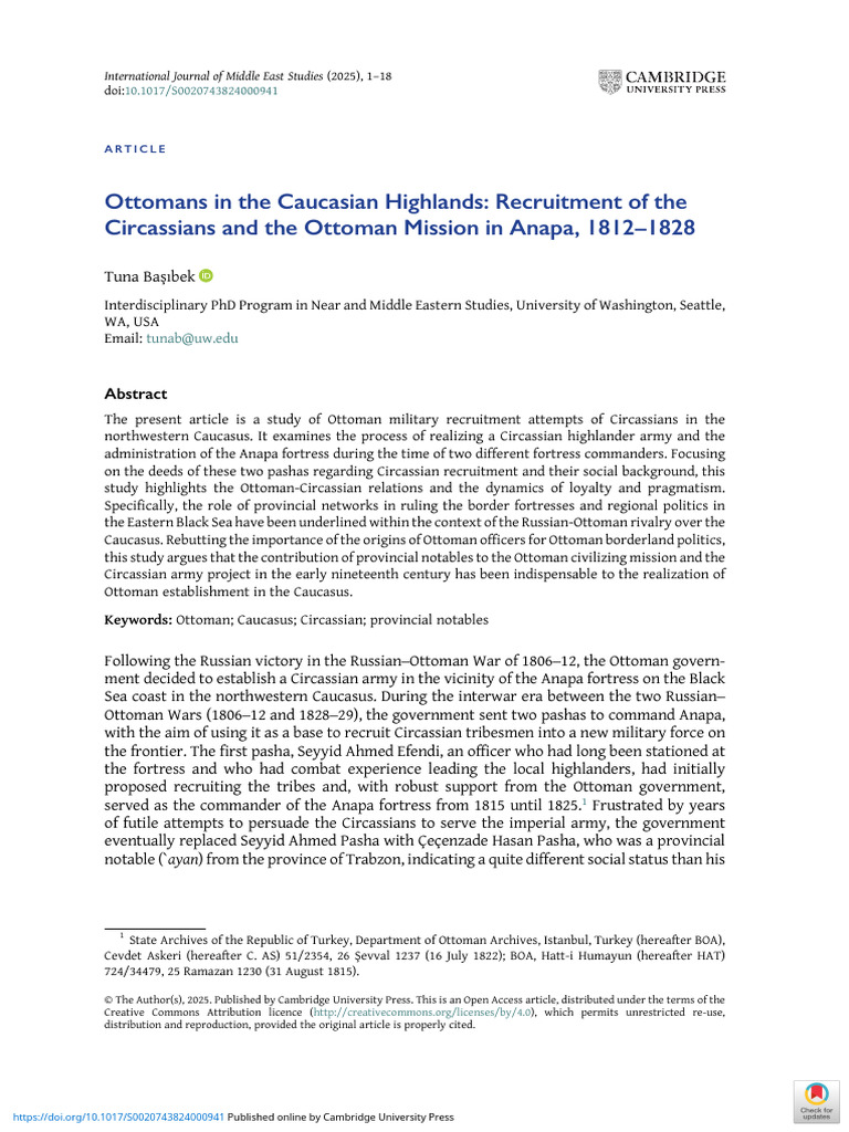 Div Class Title Ottomans in The Caucasian Highlands Recruitment of The ...
