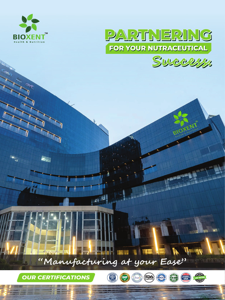 Bioxent: Your Partner in Nutraceuticals | PDF | Vitamin | Dietary Supplements