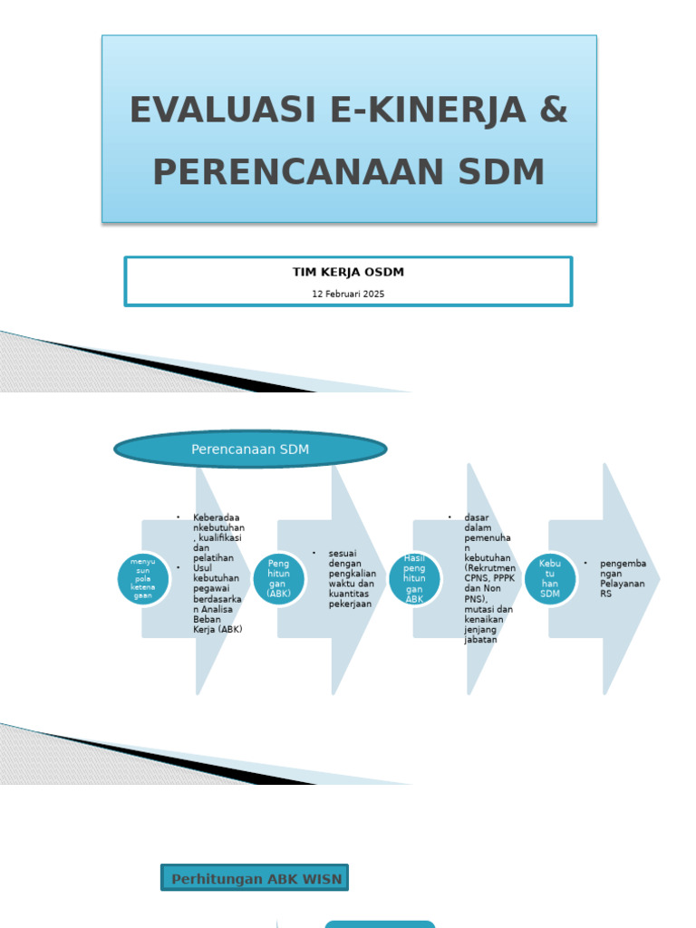 Bahan Ekinerja & Perencanaan SDM 12 Feb | PDF