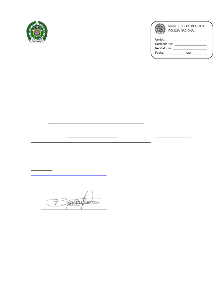 Solicitud Entrevista Spicologia-Comisaria | PDF