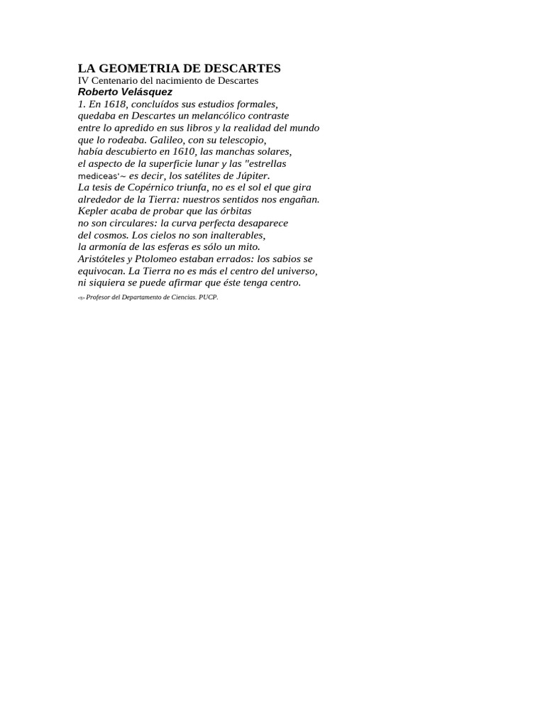 La Geometria de Descartes | PDF