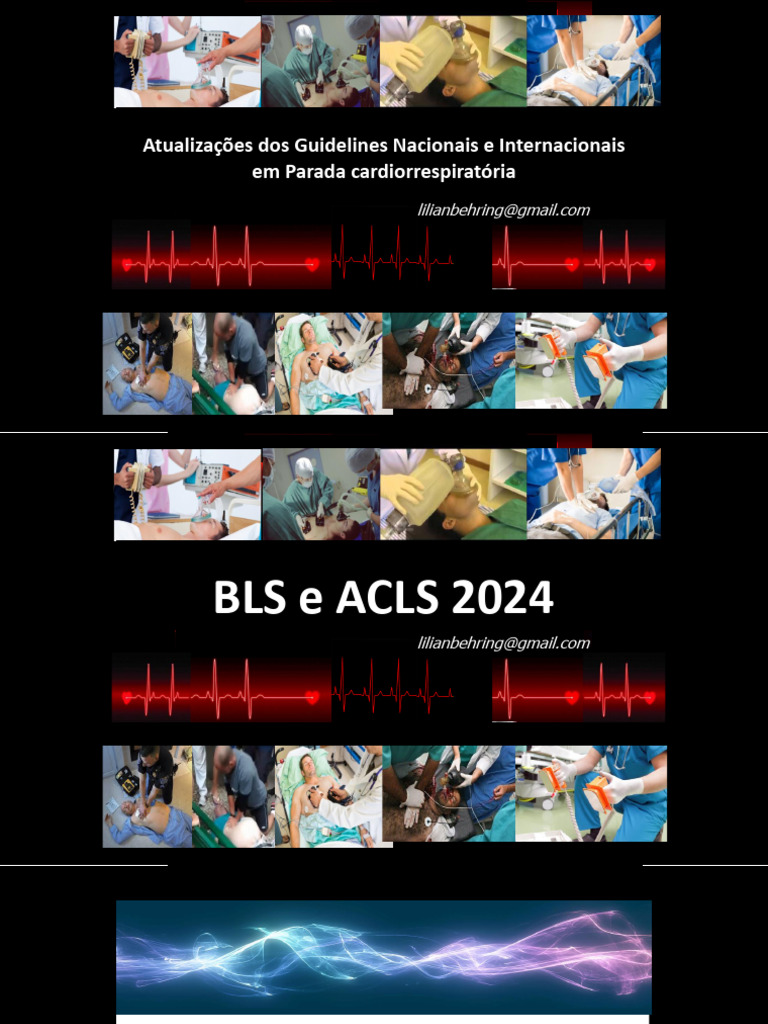 BLS ACLS Completo 2024 | PDF | Reanimação cardiopulmonar | Emergências ...