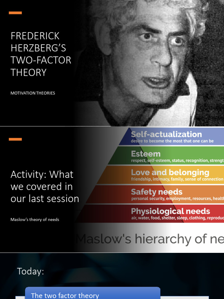 Frederick Herzberg's Two-Factor Theory | PDF