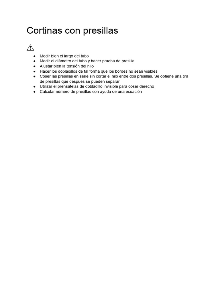 Cortinas Con Presillas | PDF