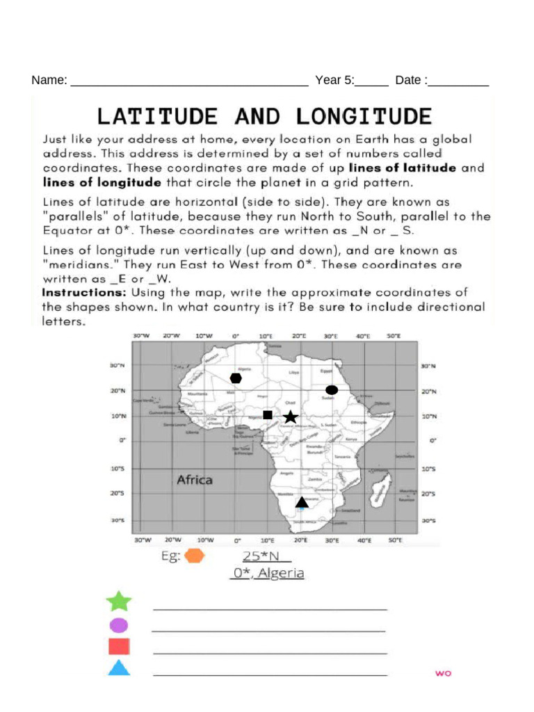 Locating Places Worksheets | PDF