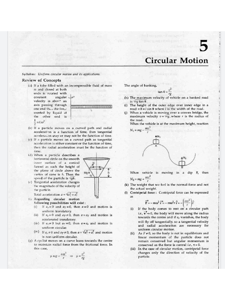 Circular motion | PDF