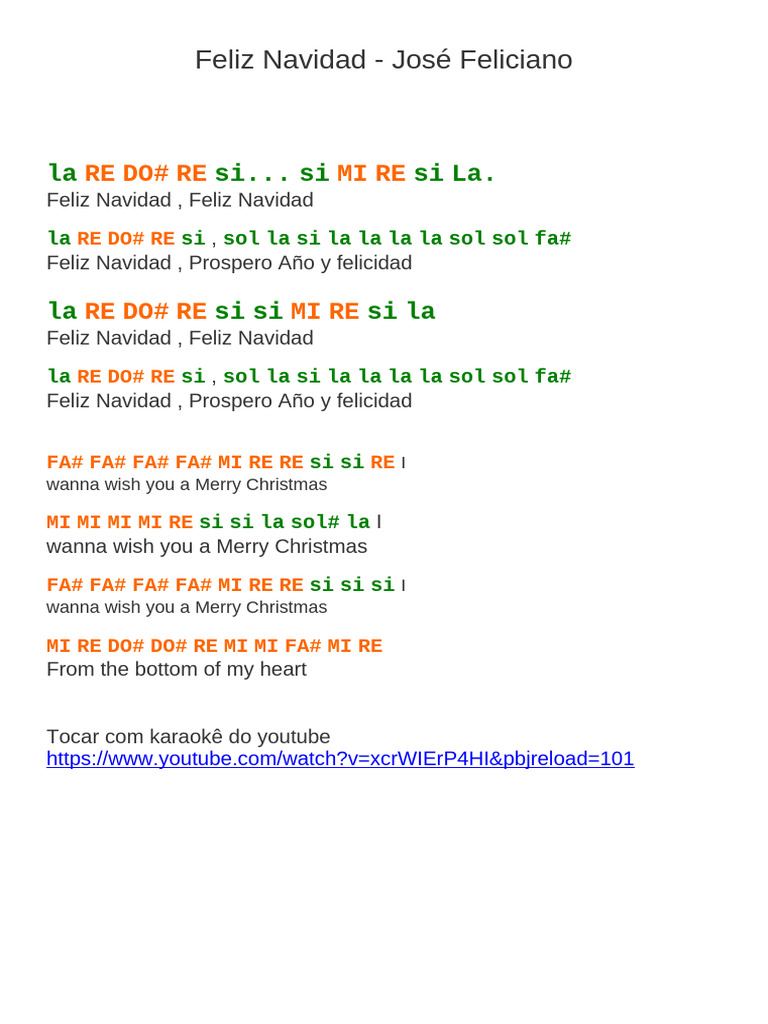 Feliz Navidad | PDF | Navidad | Canciones pop