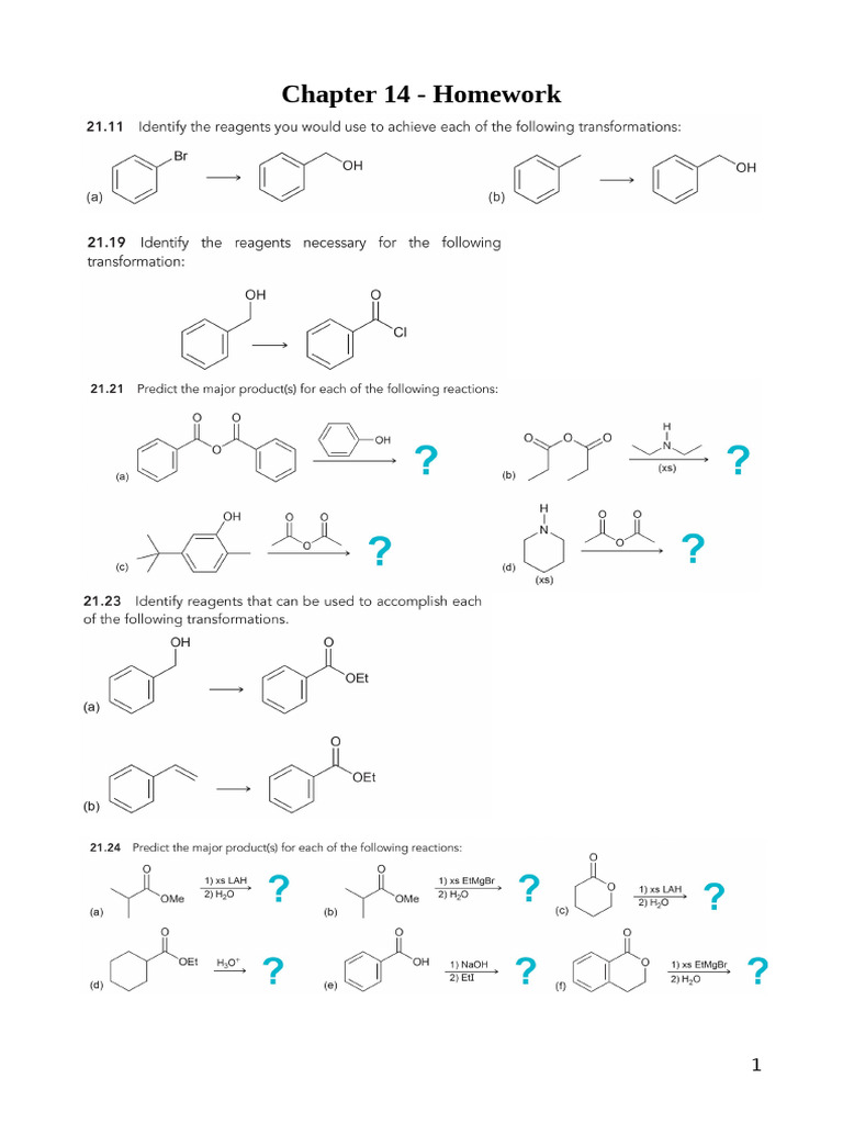 Chapter14-Homework | PDF