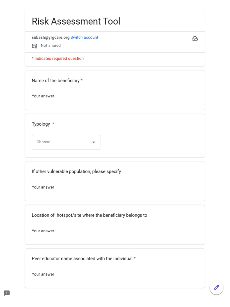 Risk Assessment Tool | PDF
