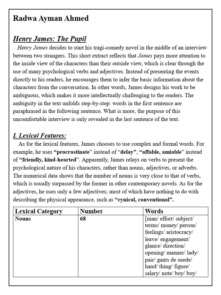 A stylisitic analysis of a literary text (1) | PDF | Syntax | Verb