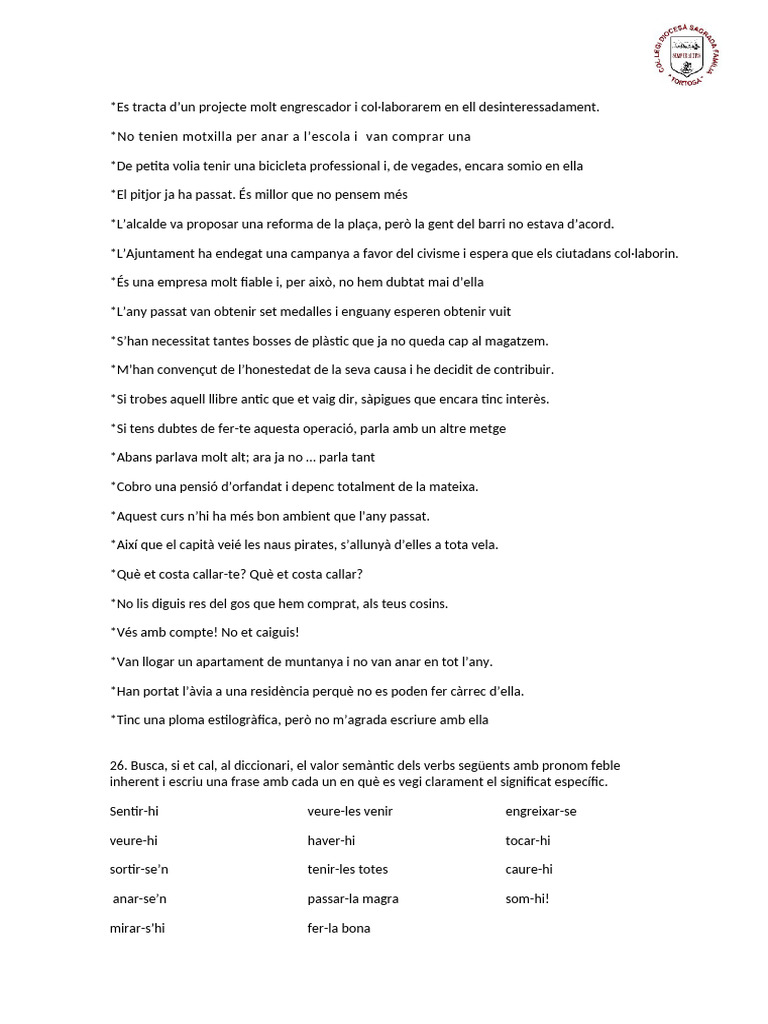 Exercici Febles | PDF