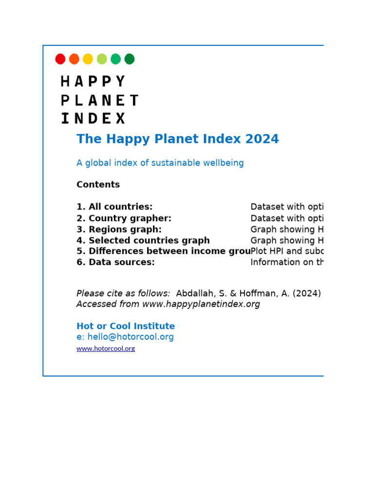 HPI 2024 Public Dataset | PDF | Statistical Data Sets | Index Numbers