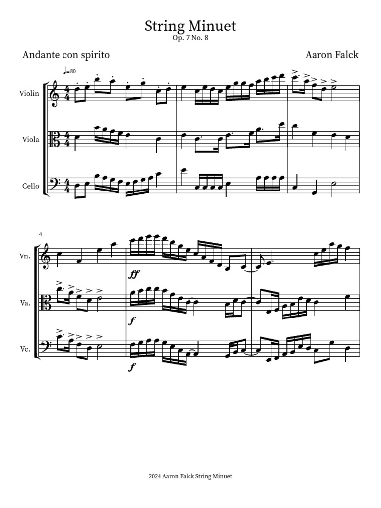 String Minuet | PDF