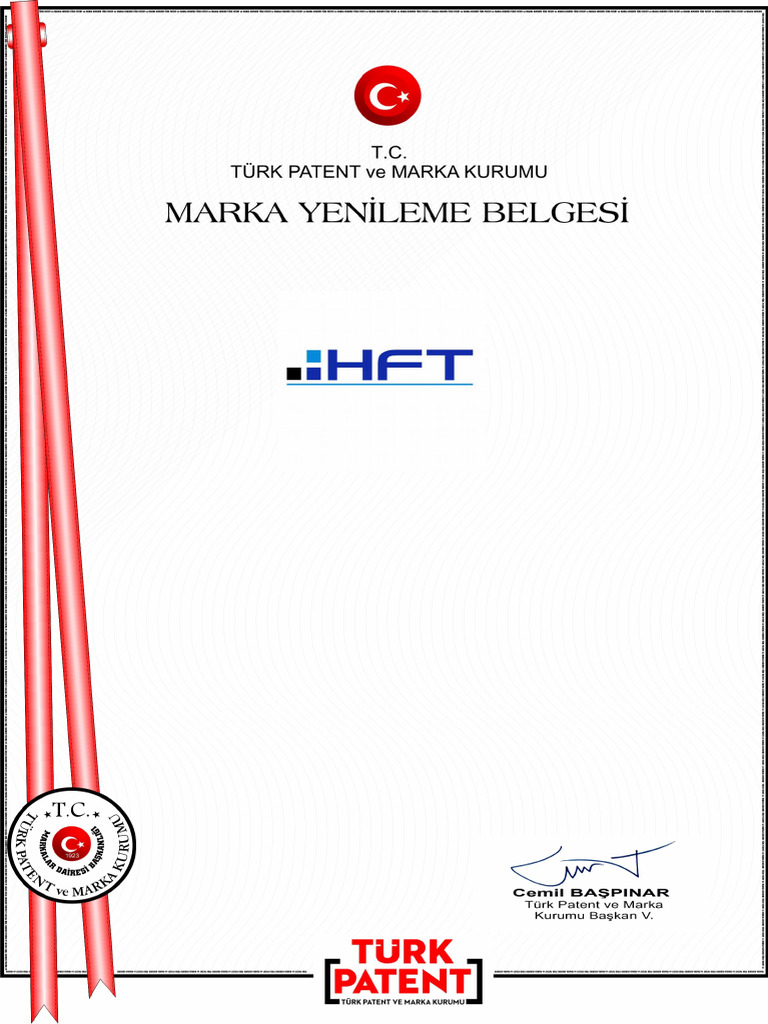 HFT - Marka Tescil Belgesi | PDF