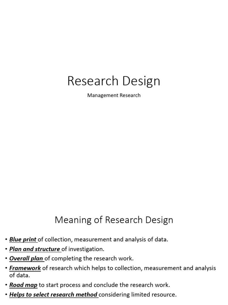 Unit 3 Research Design | PDF | Methodology | Experiment